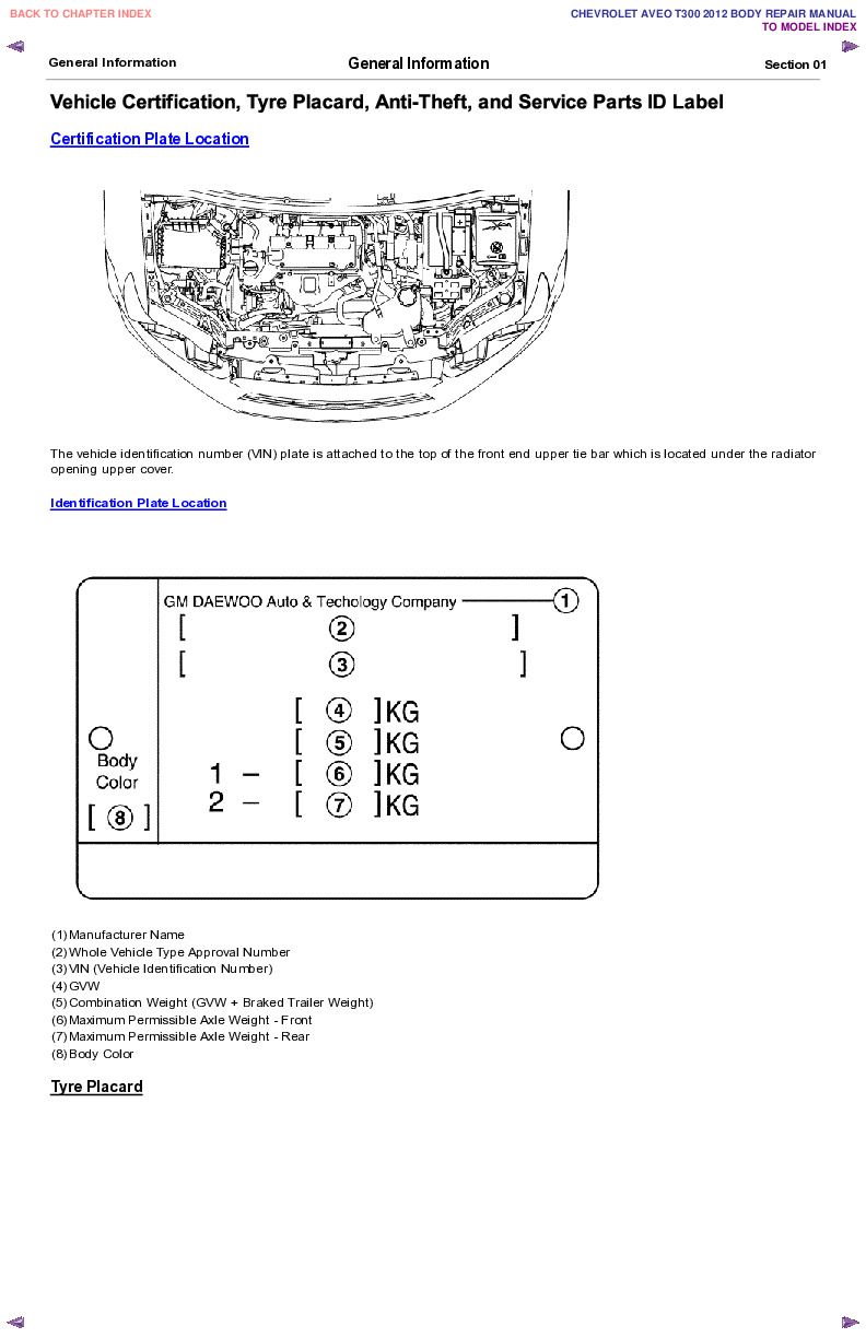 Chevrolet Aveo 2004 2012 Workshop Repair Service Manual Quality